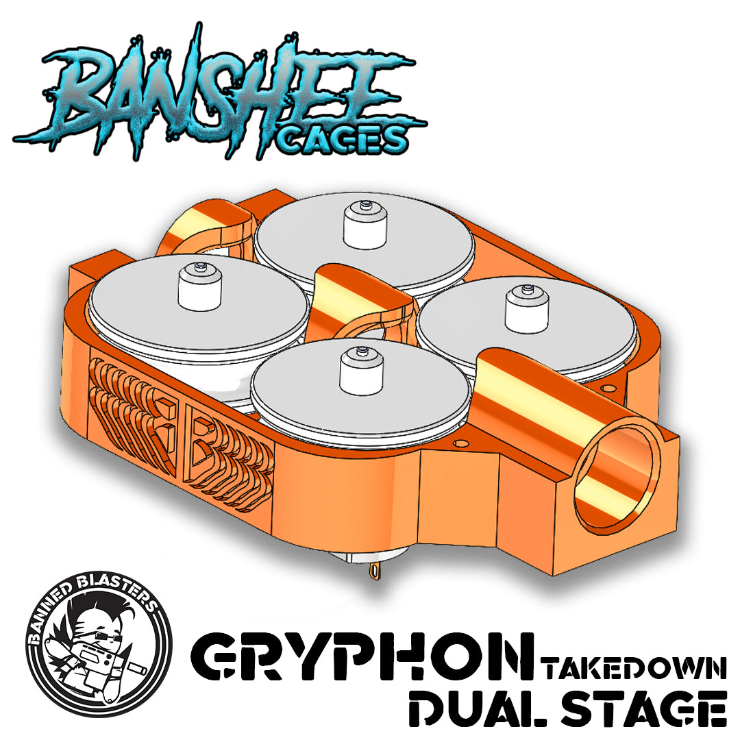 Banshee Cage Set- Gryphon Takedown Dual Stage – Banned Blasters